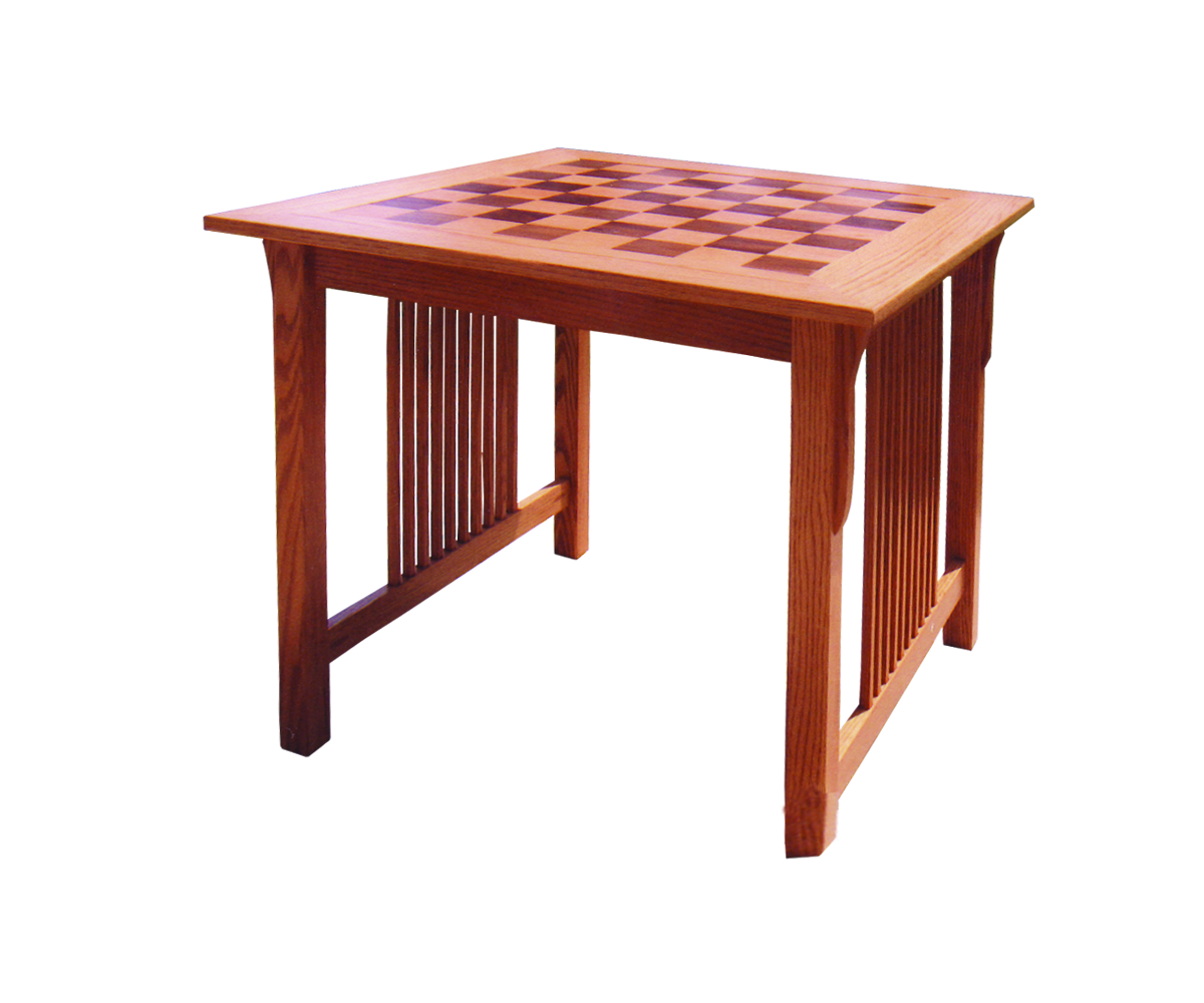 Prairie Mission Chess Game Table | Stutzman's Amish Furniture