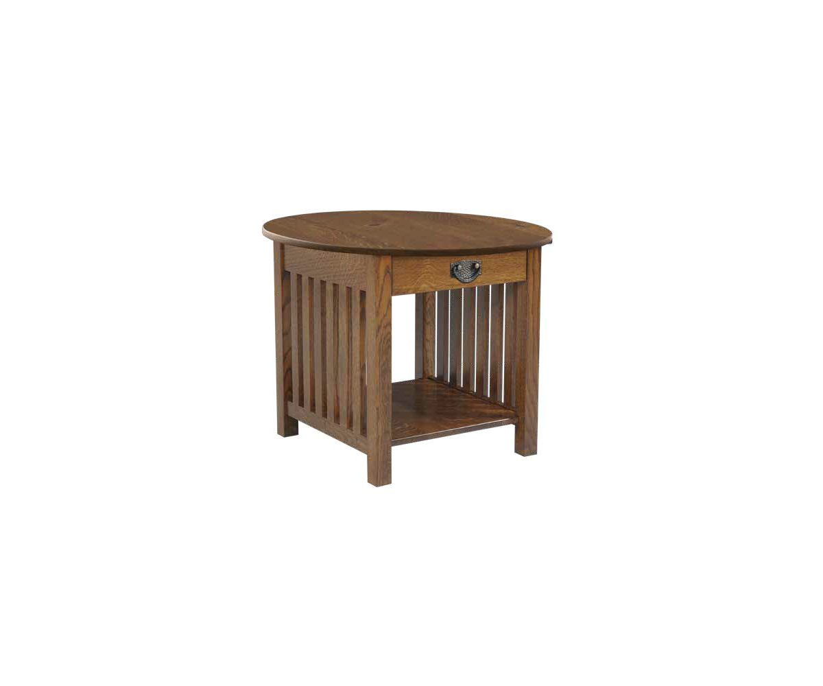 Liberty Mission Round End Table | Stutzman's Amish Furniture