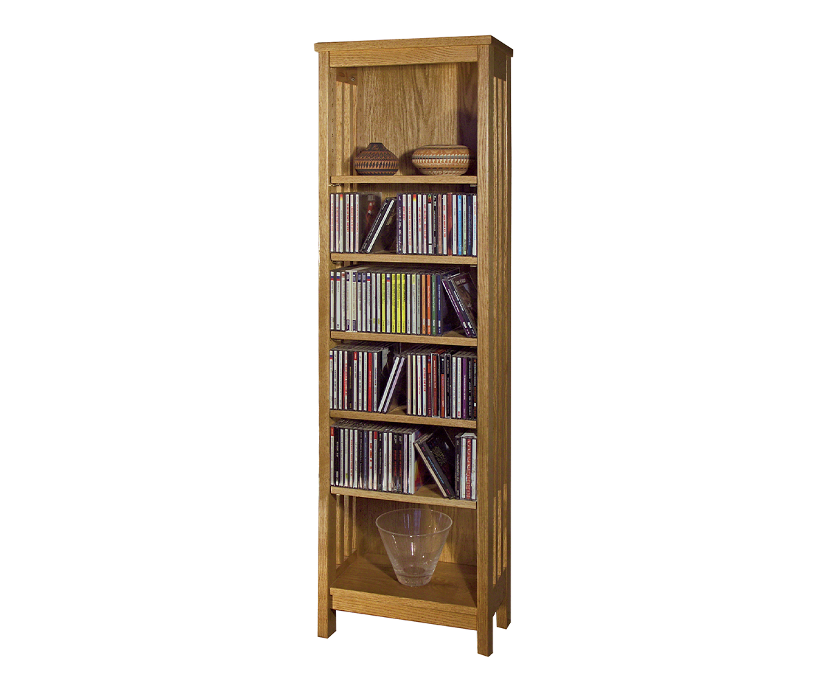 Single Mission CD Shelf | Stutzman's Amish Furniture