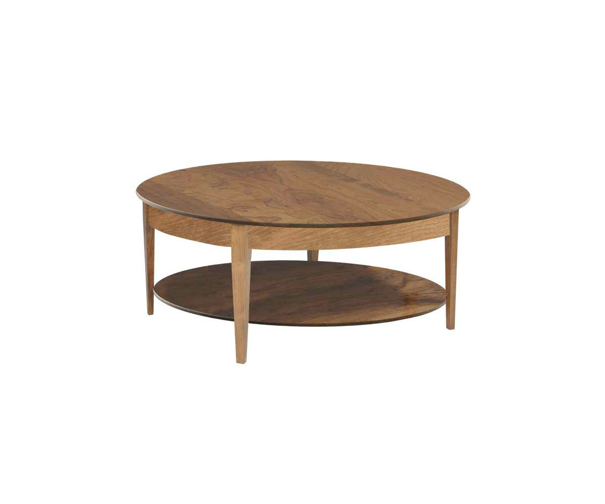 Woodland Shaker Round Coffee table | Stutzman's Amish Furniture