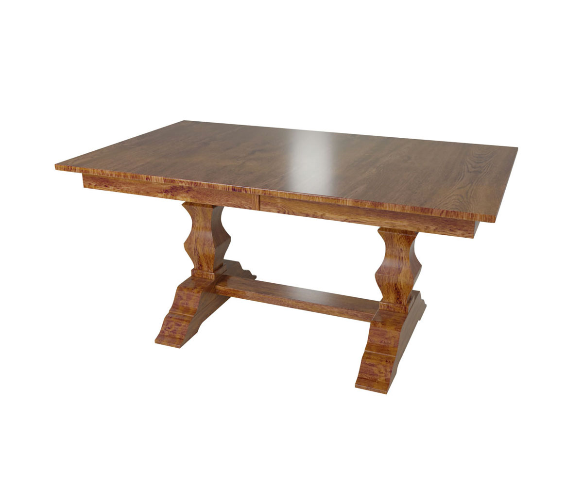 Jessica Double Pedestal Table | Stutzman's Amish Furniture