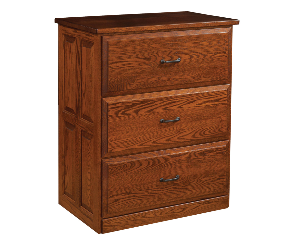 3 Drawer Lateral File | Stutzman's Amish Furniture
