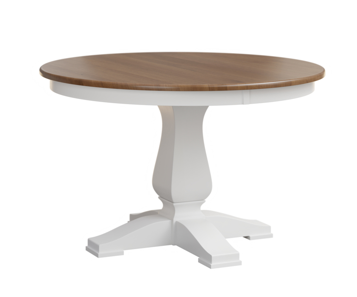 Stacy Single Pedestal - Round | Stutzman's Amish Furniture